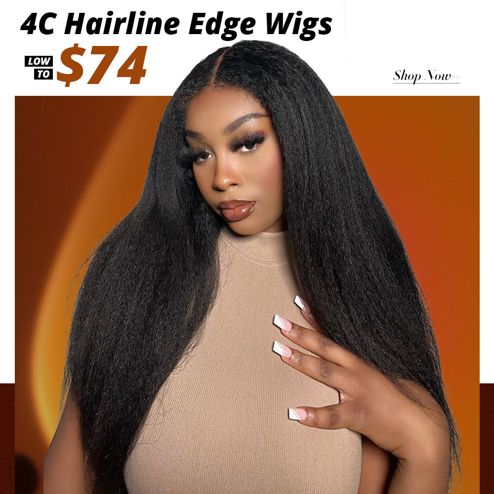 4C Hairline Edge Wigs - Amazing Afro - Texture Frames – Ishow Hair