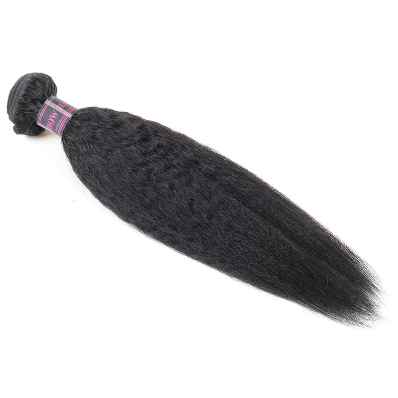 Yaki Straight Hair Weave Bundles - Natural Black Human Hair Extensions ...